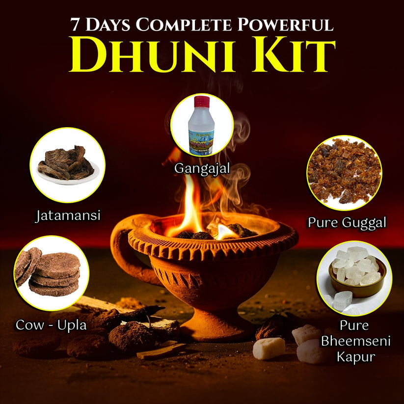 7 Days Complete Dhuni Kit – Remove Negativity from Home & Office ...